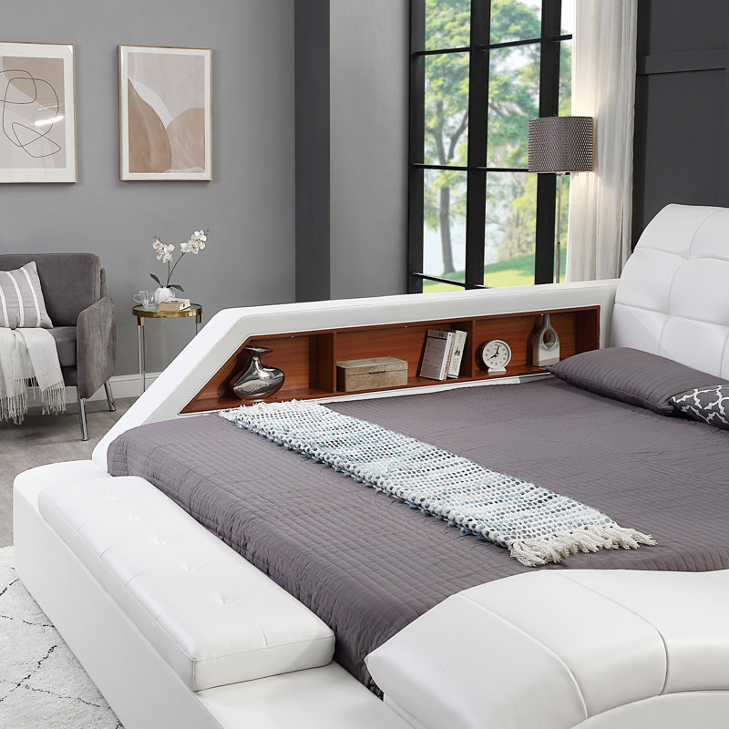 Speedwell Upholstered Sleigh Bed Orren Ellis Size Queen